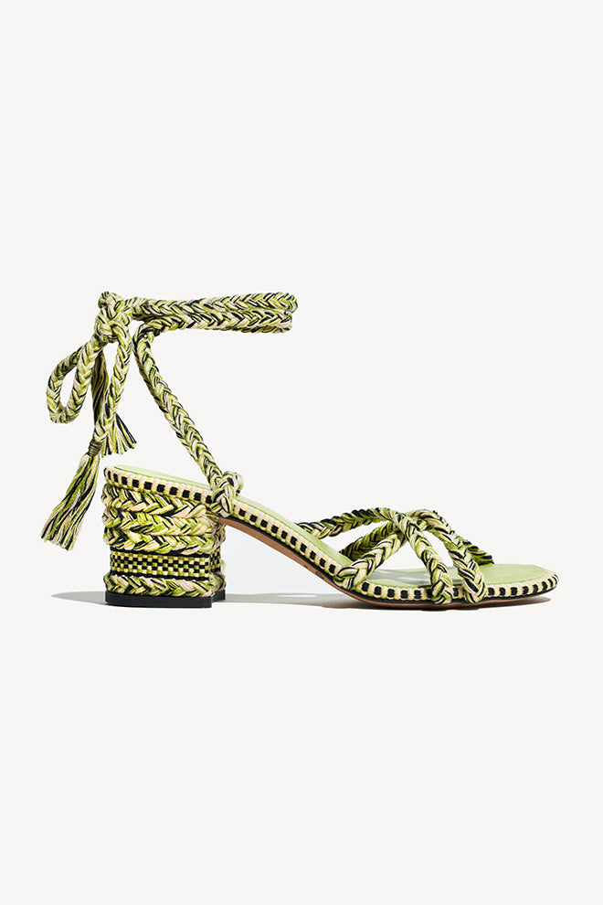 ISABEL Strappy Cotton Sandals AMAMBAIH isabel-strappy-cotton-sandals-amambaih